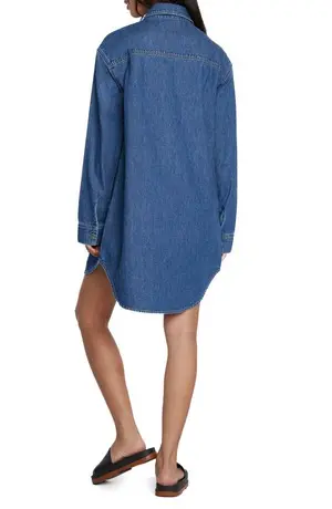 WASH LAB DENIM Oversized Shirt Dress