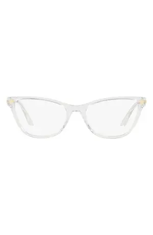 Versace 54mm Cat Eye Eyeglasses - Crystal