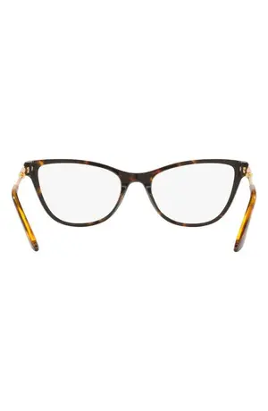 Versace 54mm Cat Eye Eyeglasses - Havana