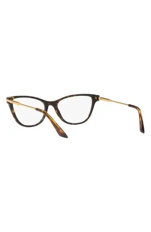 Versace 54mm Cat Eye Eyeglasses - Havana