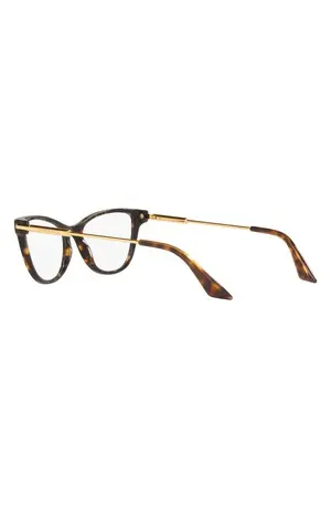 Versace 54mm Cat Eye Eyeglasses - Havana