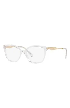 Prada 52mm Butterfly Eyeglasses - Crystal