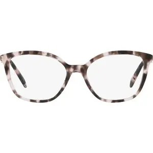 Prada Prada 52mm Butterfly Eyeglasses Pink Tortoise