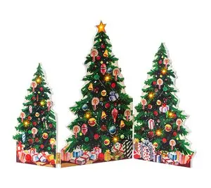 MR. CHRISTMAS 15' Illuminated Folding Scene C Ristmas Trees - One-color