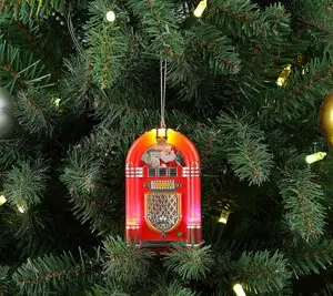 MR. CHRISTMAS 4.7' Retro Jukebox Ornament Red