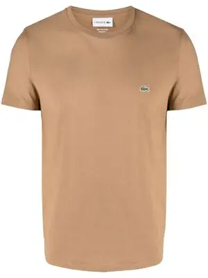 Lacoste Logo-embroidered Cotton T-shirt