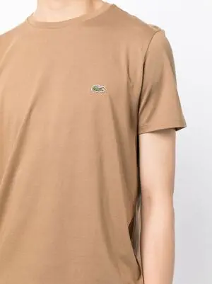 Lacoste Logo-embroidered Cotton T-shirt