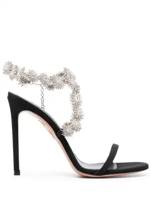 Aquazzura Crystal Embellished Sandals