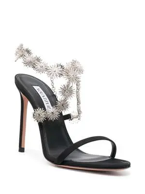 AQUAZZURA Comet 105mm Crystal-embellished Sandals