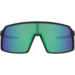 Oakley 60mm Wrap Shield Sunglasses - Black/teal
