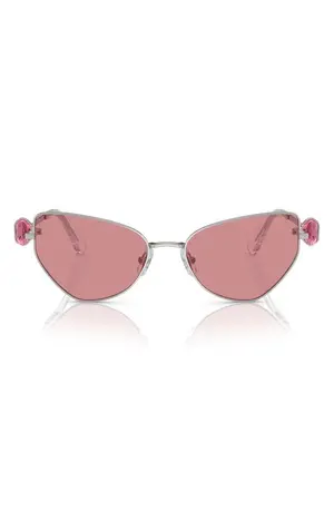 SWAROVSKI 57mm Irregular Sunglasses