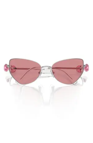 SWAROVSKI 57mm Irregular Sunglasses