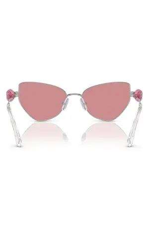 SWAROVSKI 57mm Irregular Sunglasses