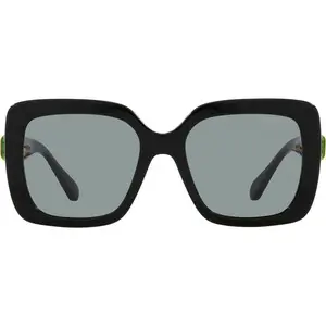 SWAROVSKI Swarovski 55mm Square Sunglasses Black