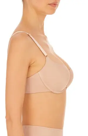 Natori Liquid Underwire Balconette Push-up Bra - Light Mocha
