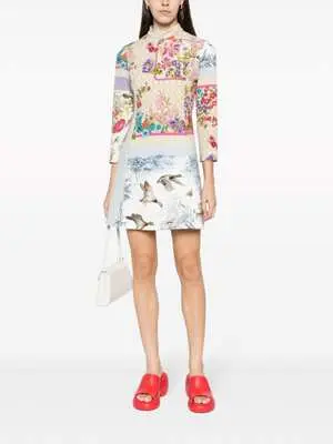 Vivetta Graphic-print Flared Minidress