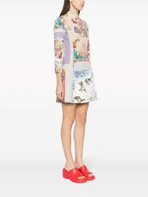 Vivetta Graphic-print Flared Minidress