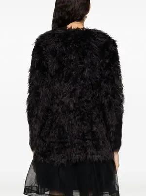 Comme Des Garçons Faux-fur Long-sleeved Top