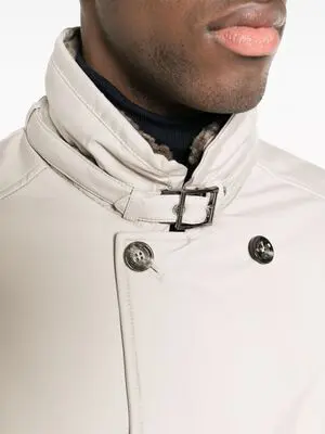 MOORER Kurt-gf Double-breasted Padded Coat - Neutrals