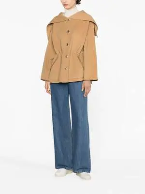 Maje Split-hood Double-breasted Coat
