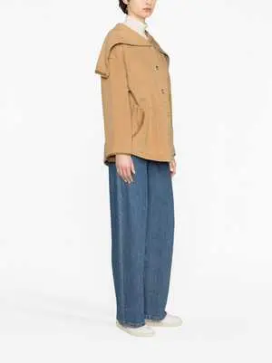 Maje Split-hood Double-breasted Coat
