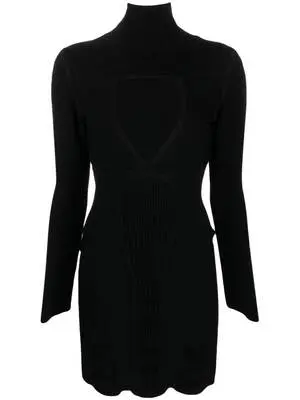 ALESSANDRO VIGILANTE Roll-neck Minidress