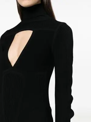 ALESSANDRO VIGILANTE Roll-neck Minidress