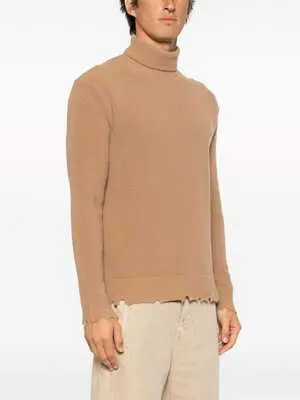 LANEUS Ripped Wool Sweatshirt