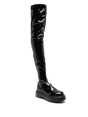 LE SILLA Ranger 50mm Thigh-high Boots - Black