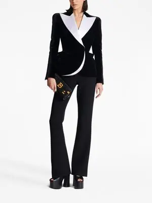 Balmain Two-tone Velvet Blazer