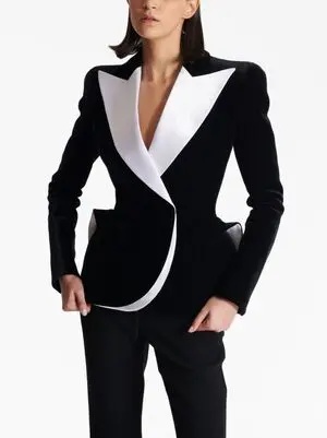 Balmain Two-tone Velvet Blazer