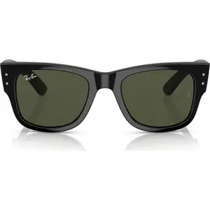 Ray-ban Mega Wayfarer 52mm Square Sunglasses - Black