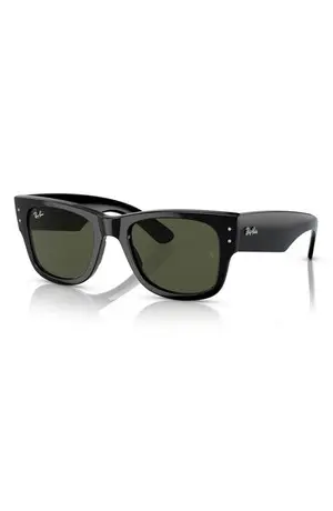 Ray-ban Mega Wayfarer 52mm Square Sunglasses - Black