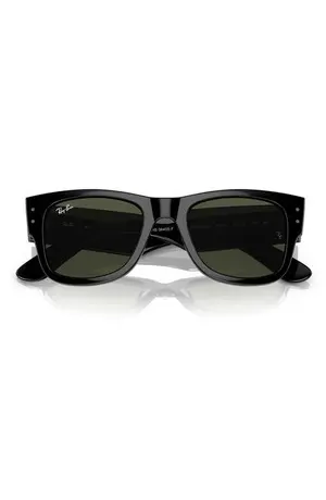 Ray-ban Mega Wayfarer 52mm Square Sunglasses - Black