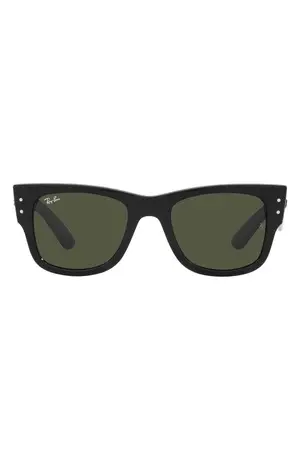 Ray-ban Mega Wayfarer 52mm Square Sunglasses - Black