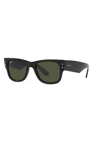 Ray-ban Mega Wayfarer 52mm Square Sunglasses - Black