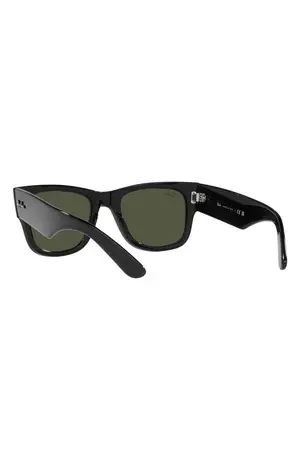 Ray-ban Mega Wayfarer 52mm Square Sunglasses - Black