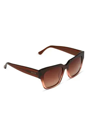 DIFF Bella 54mm Square Sunglasses - Brown Gradient