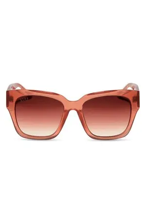 DIFF Bella 54mm Square Sunglasses Dusk/dusk Gradient