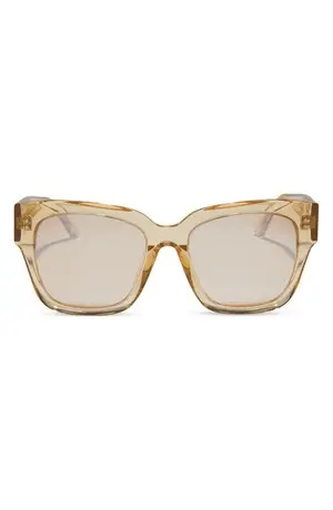 DIFF Bella 54mm Square Sunglasses Honey Crystal Flash