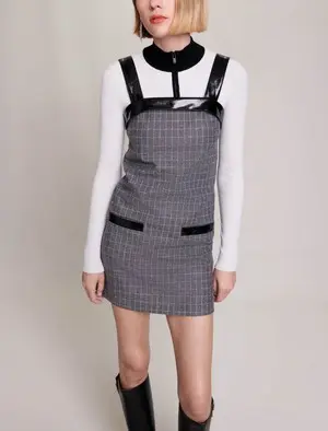 Maje Short Checked Dress