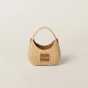 Miu Miu Wander Wicker Hobo Bag