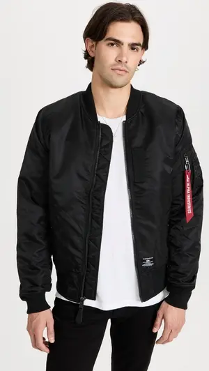Alpha Industries Ma-1 Regular Fit Flight Jacket - Black