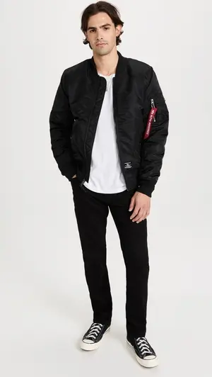 Alpha Industries Ma-1 Regular Fit Flight Jacket - Black