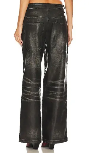 JADED LONDON Distressed Faux Leather Colossus Pant