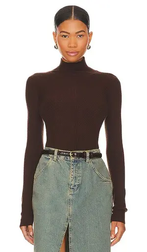 House Of Harlow 1960 X Peyton Turtleneck Sweater - Dark Brown