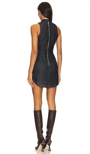 Amanda Uprichard Marshall Mini Denim Dress - Indigo