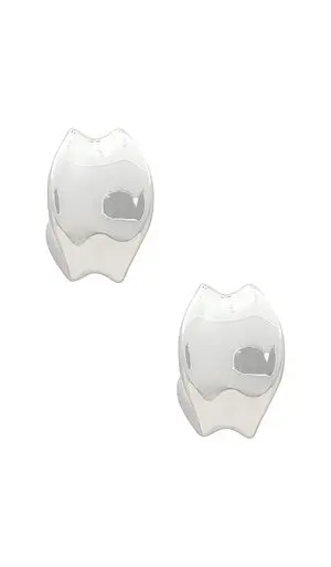 Jenny Bird Doune Chunky Hoop Earrings - Silver