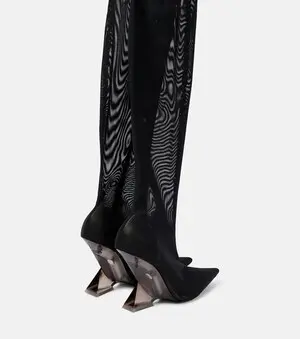 Attico Cheopissima Thigh-high 105 Boots - Black