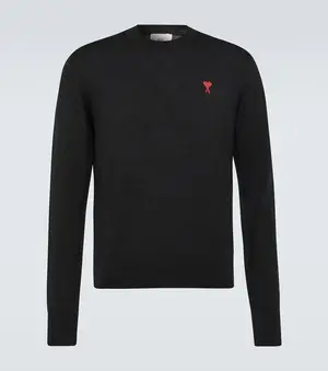 Ami De Cœur Wool Sweater - Black